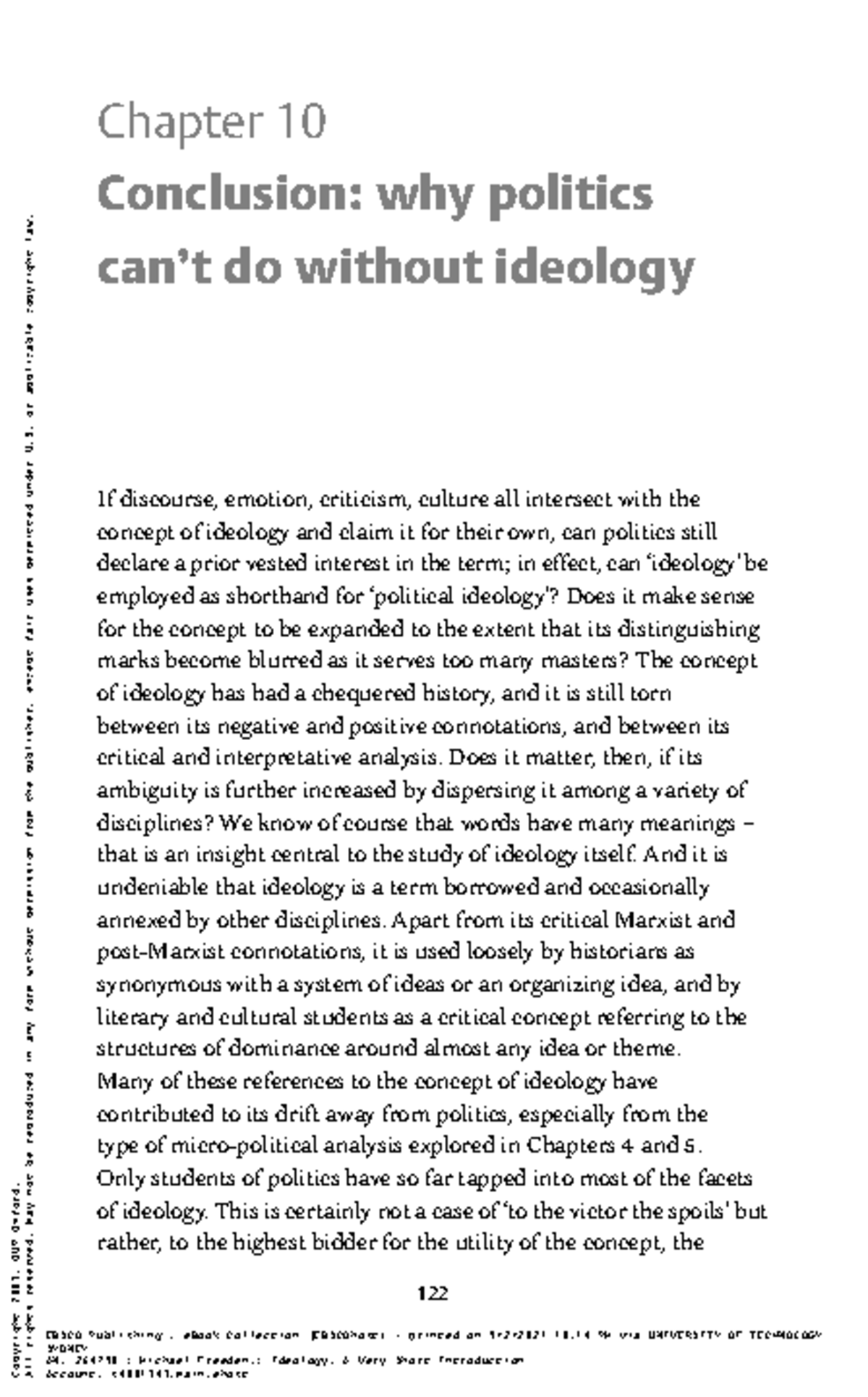 Michael Freeden 2003 10Conclusion Why Politi Ideology AVery Short Int ...