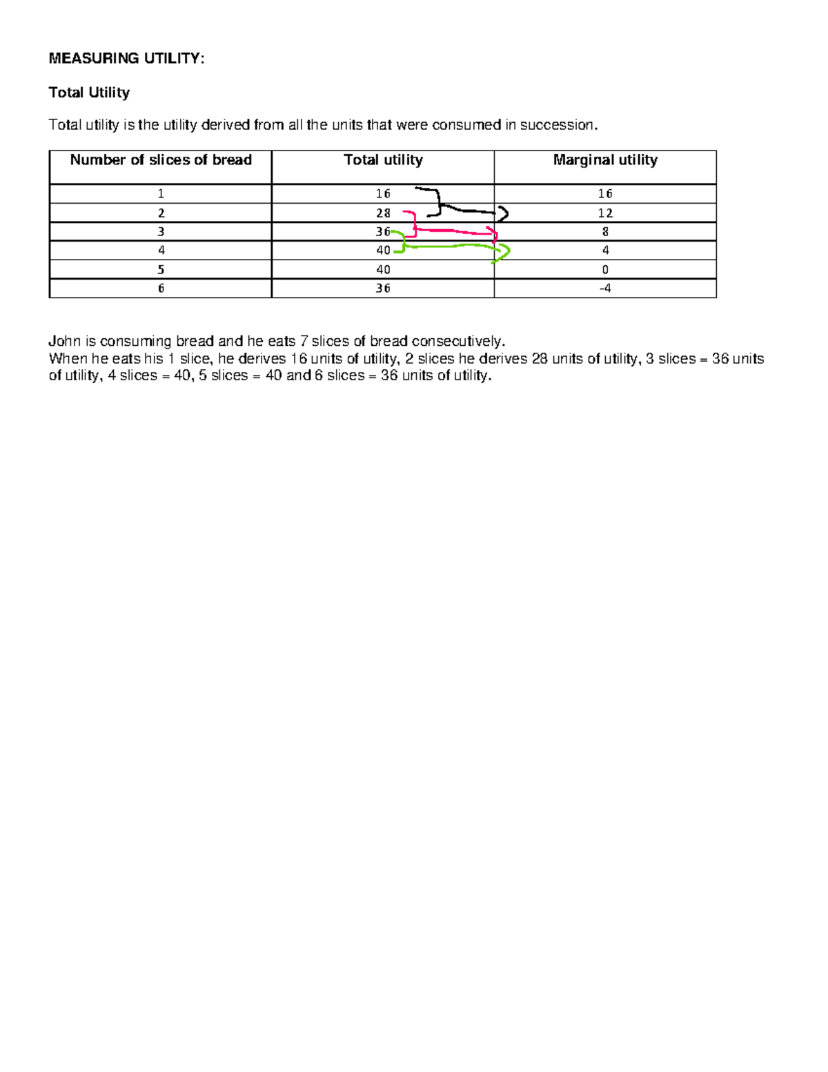 Module 7 Elasticity - MEASURING UTILITY: Total Utility Total utility is ...