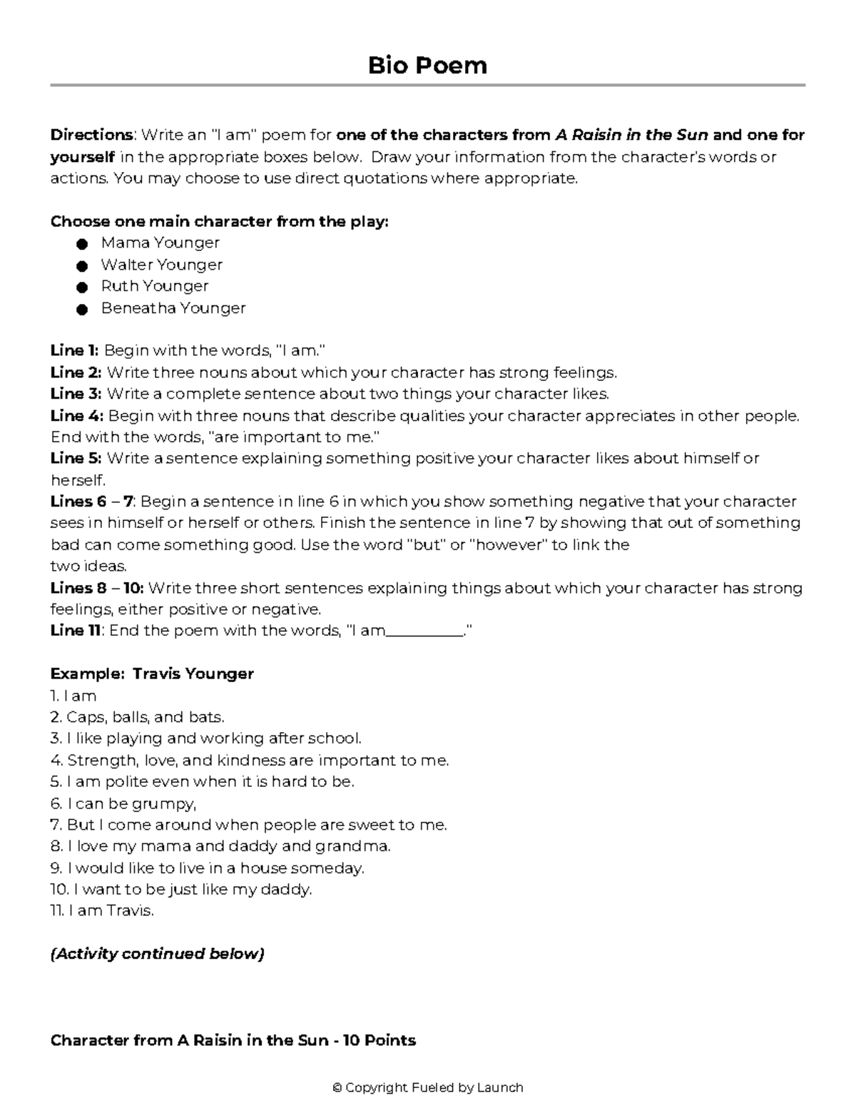 Copy of Bio Poem - Bio poem - Bio Poem Directions: Write an “I am” poem ...