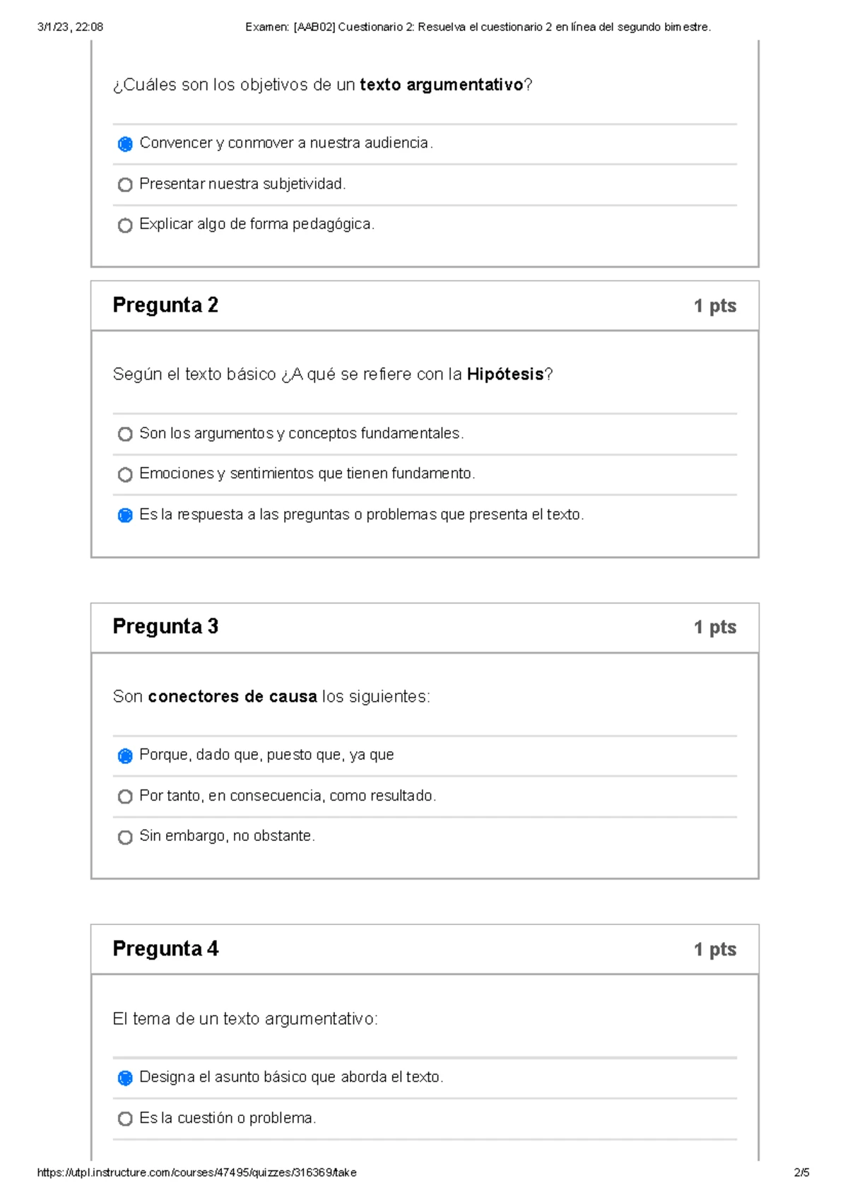 Examen [AAB02] Cuestionario 2 Reconoce las características físicas, cognoscitivas y ...