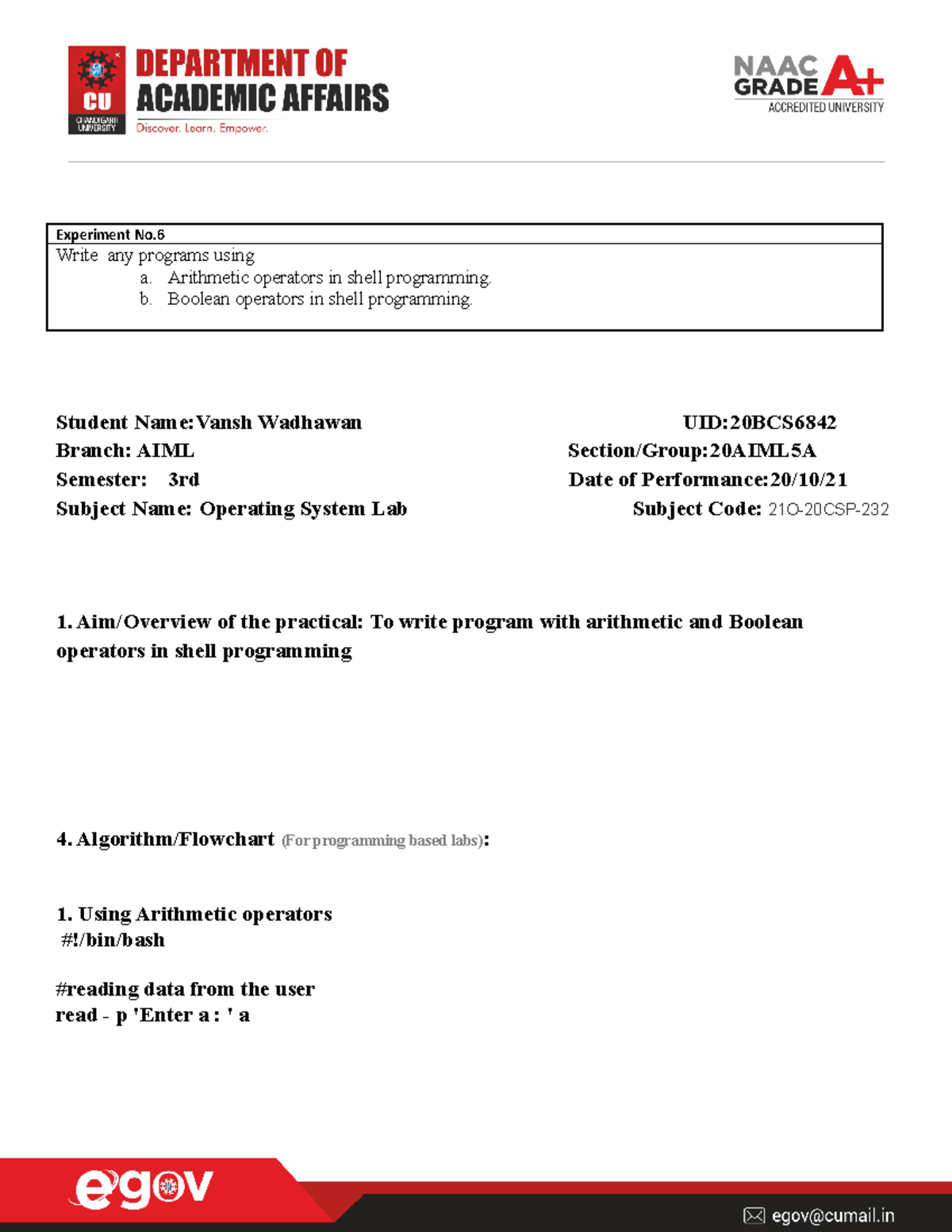 Experiment No.1 Experiment 1: Create an application to save the employee information using ...