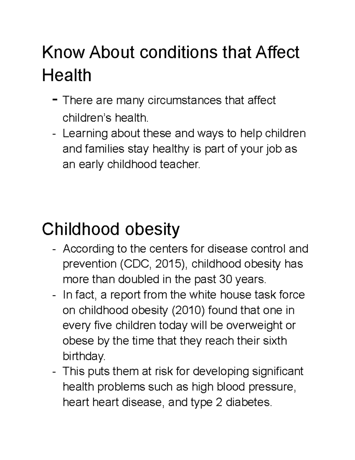 Know About conditions that Affect Health - Know About conditions that ...