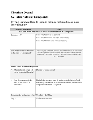Atomic theory notes key - Mr. Dolgos Regents Chemistry NOTE PACKET Unit ...