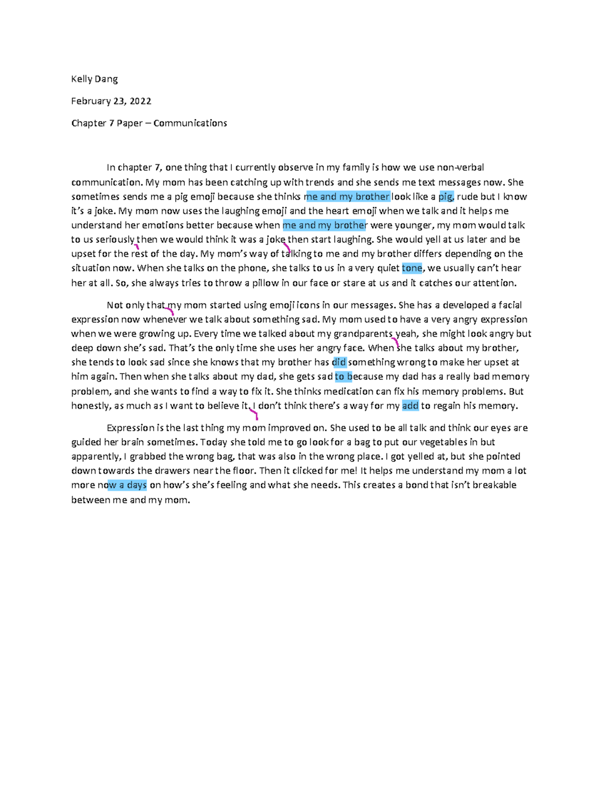 Chapter 2 Paper - Kelly Dang February 23, 2022 Chapter 7 Paper ...