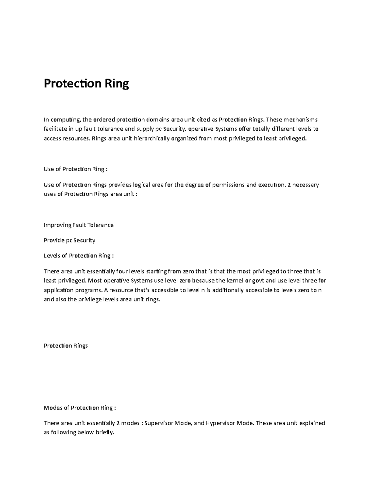 Protection Ring-note - Protection Ring In computing, the ordered ...