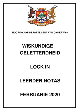 Leerder-notas-Datahantering - NOORD KAAP DEPARTEMENT VAN ONDERWYS ...
