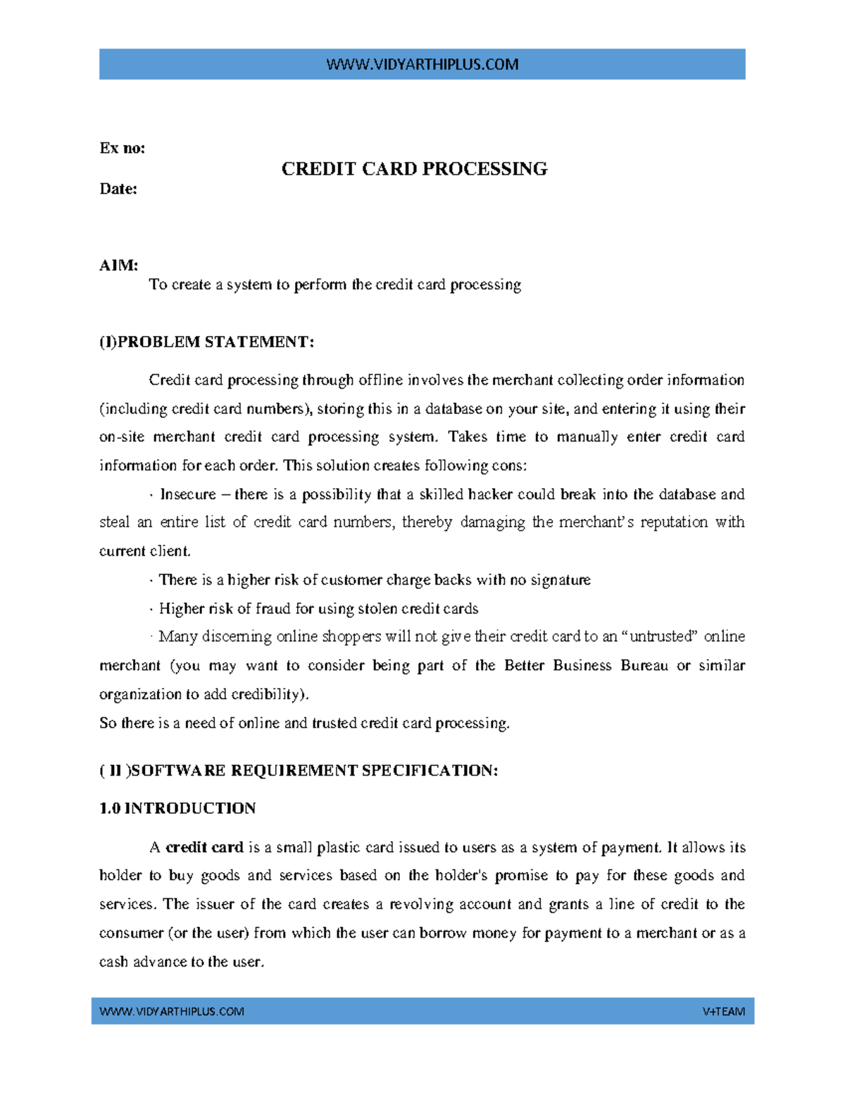 Credit card processing - Takes time to manually enter credit card ...