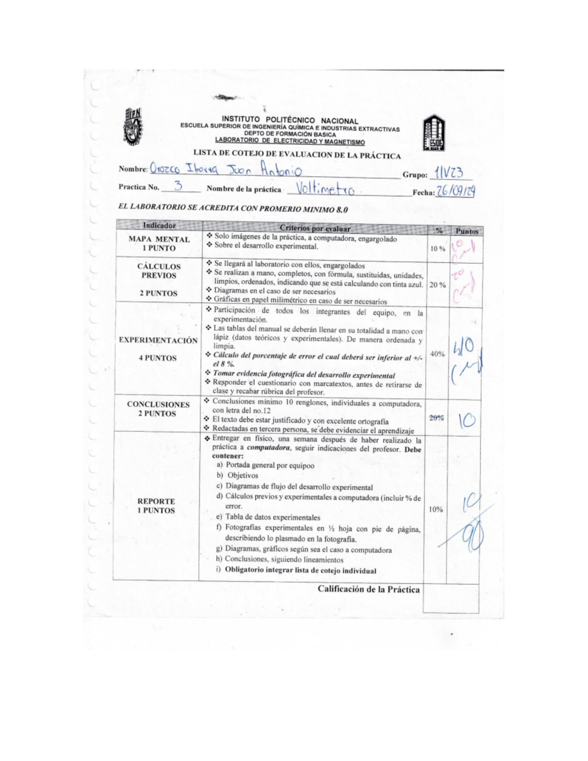 Practica 3 voltimetro - wdasd - INSTITUTO POLITÉCNICO NACIONAL ESCUELA ...