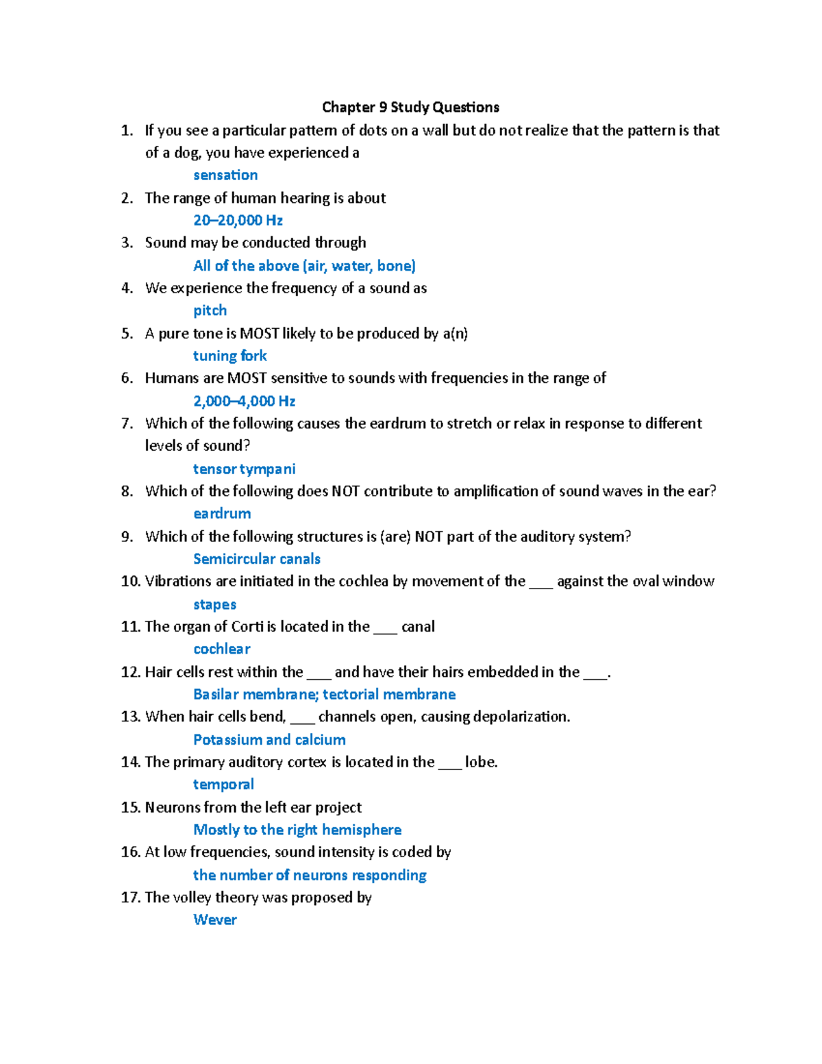 Chapter 9 Study Questions - Chapter 9 Study Questions 1. If you see a ...