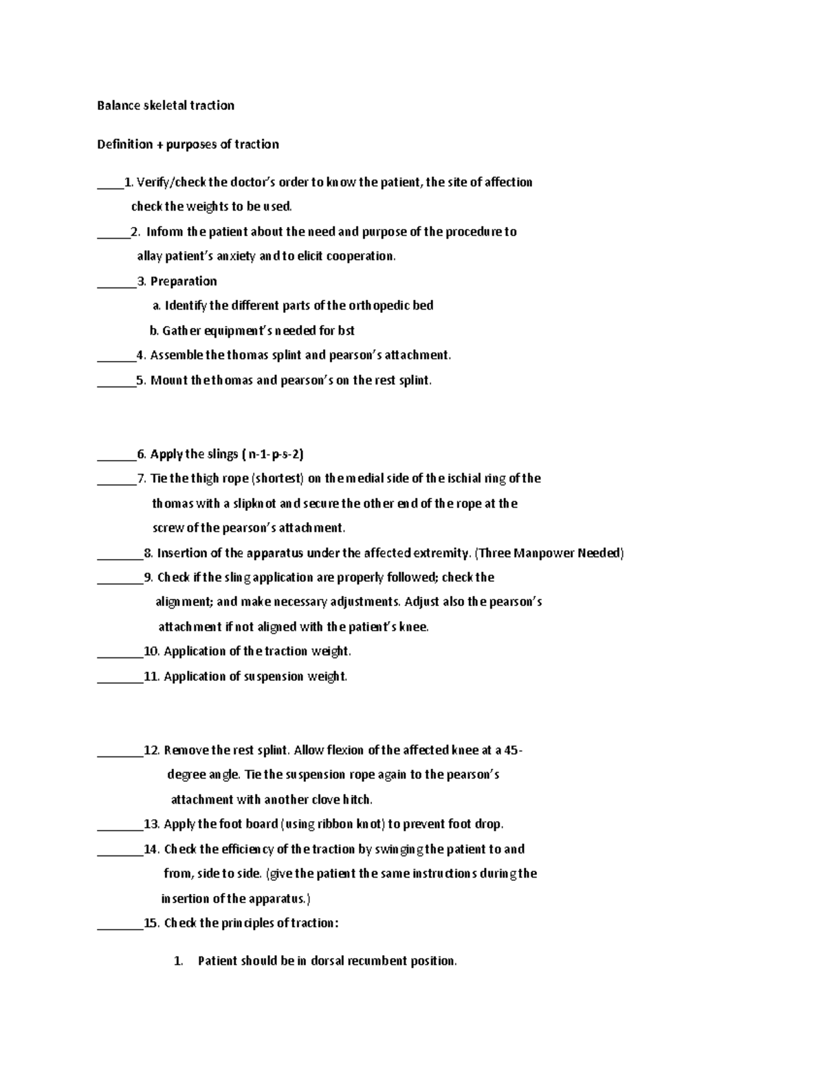 Balance- Skeletal- Traction - Balance skeletal traction Definition ...