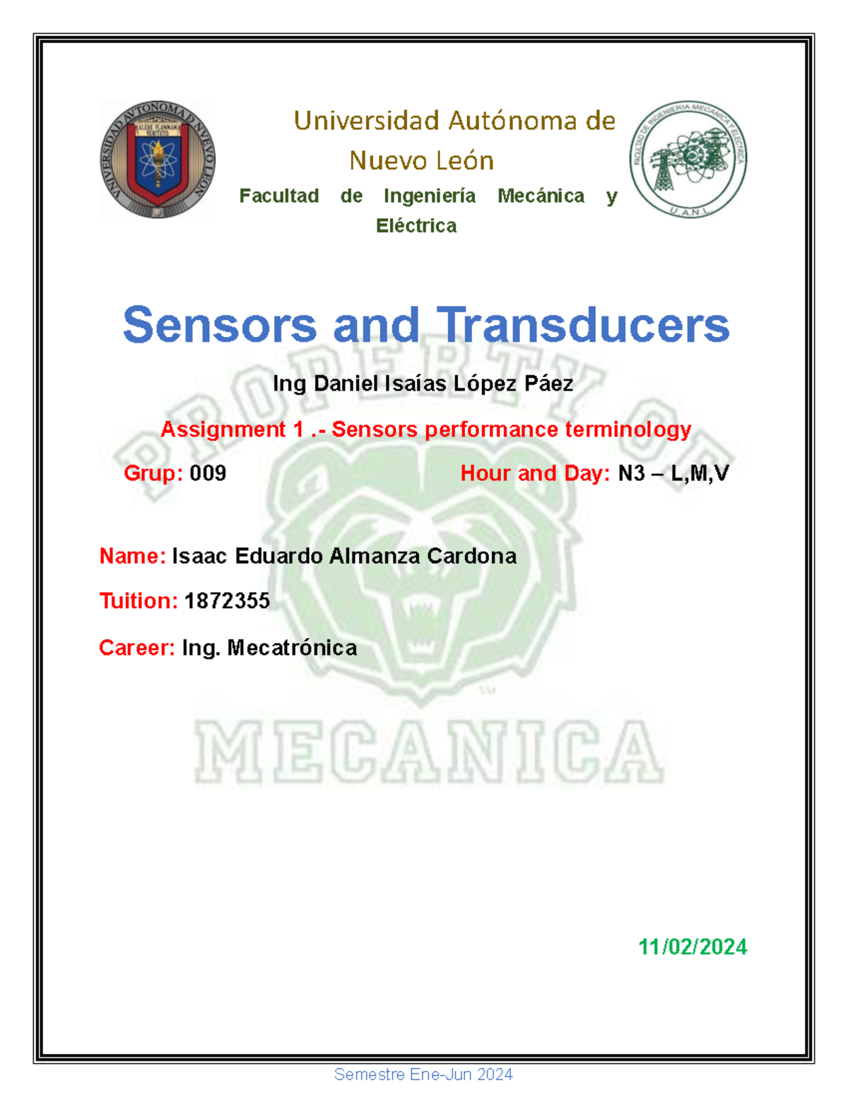 1872355 - Assignment 1 - uwu - Universidad Autónoma de Nuevo León ...