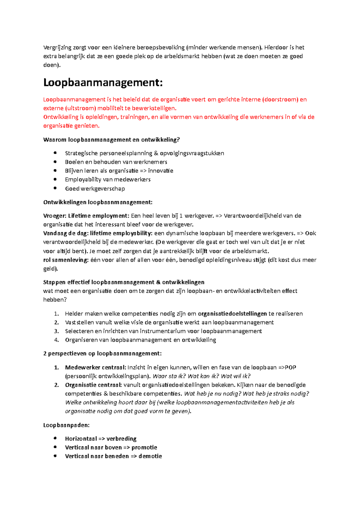 Hoorcollege Thema 6 Week 7 Loopbaanmanagement En Duurzame