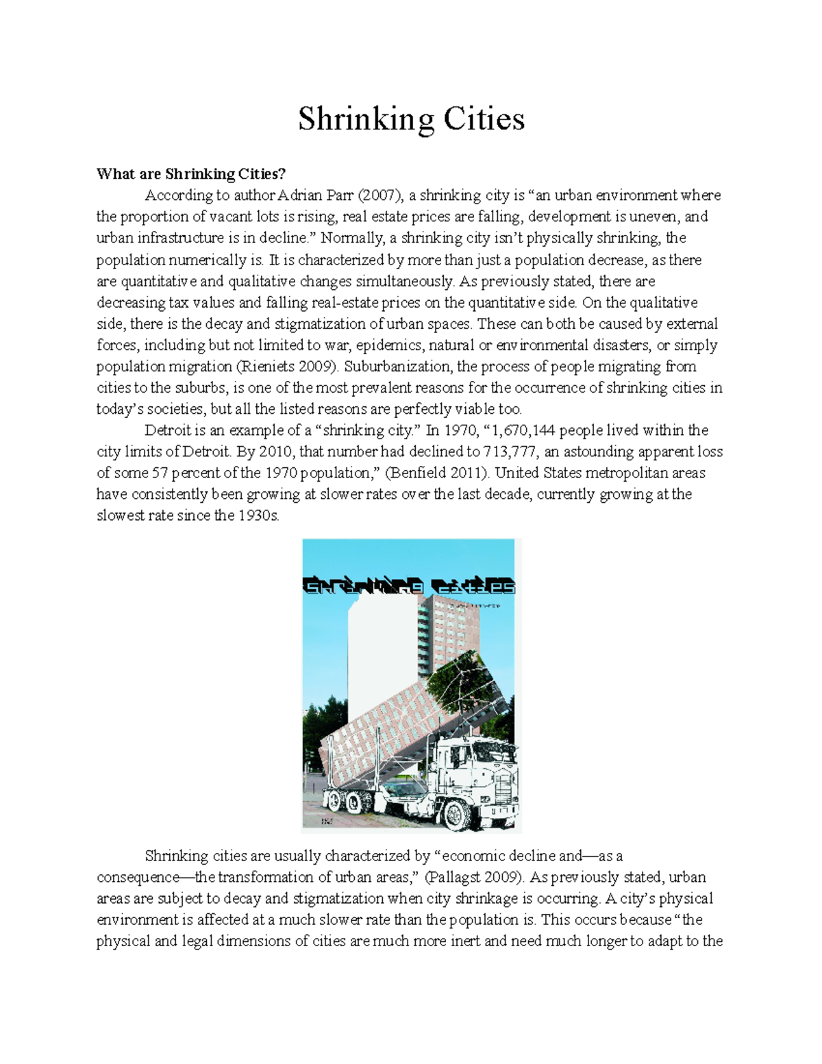 Shrinking Cities Science of Cities Paper - Shrinking Cities What are ...