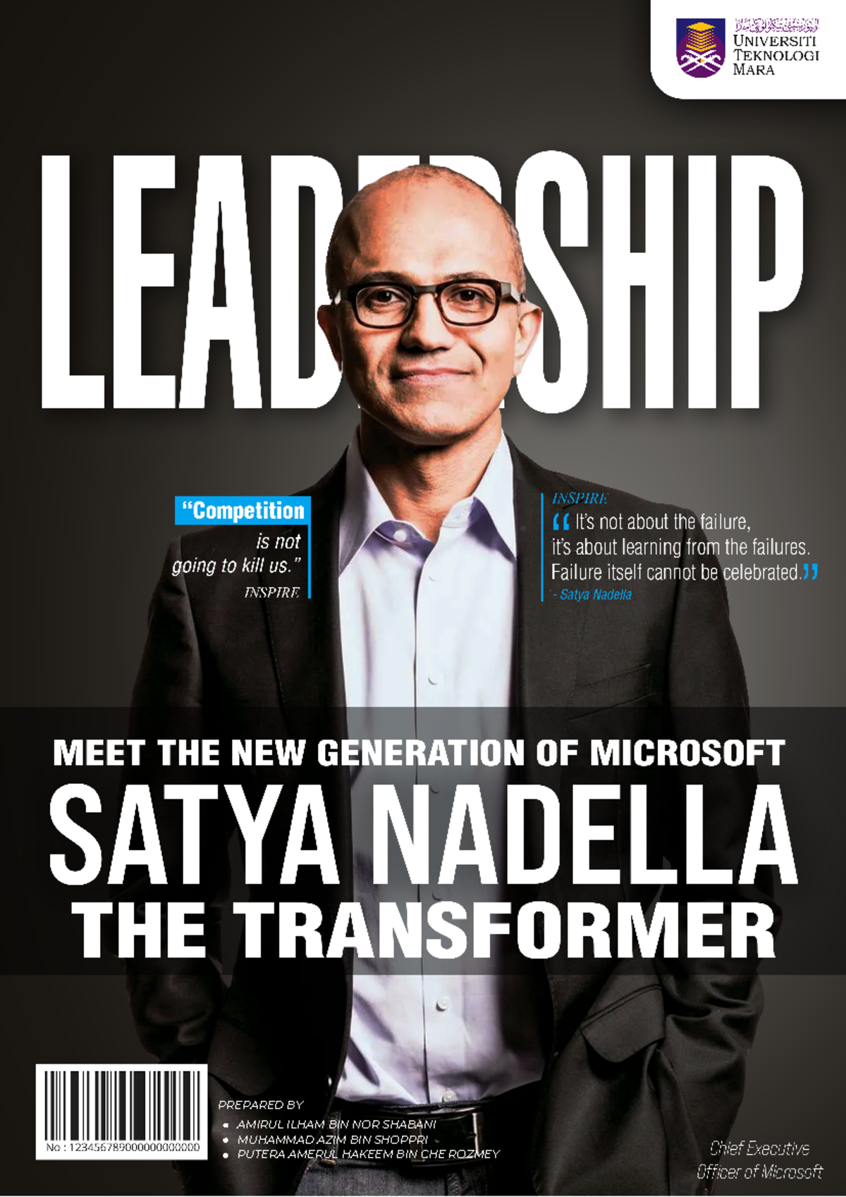 Famous Contemporary Leader - Satya Nadella - AMIRUL ILHAM BIN NOR ...