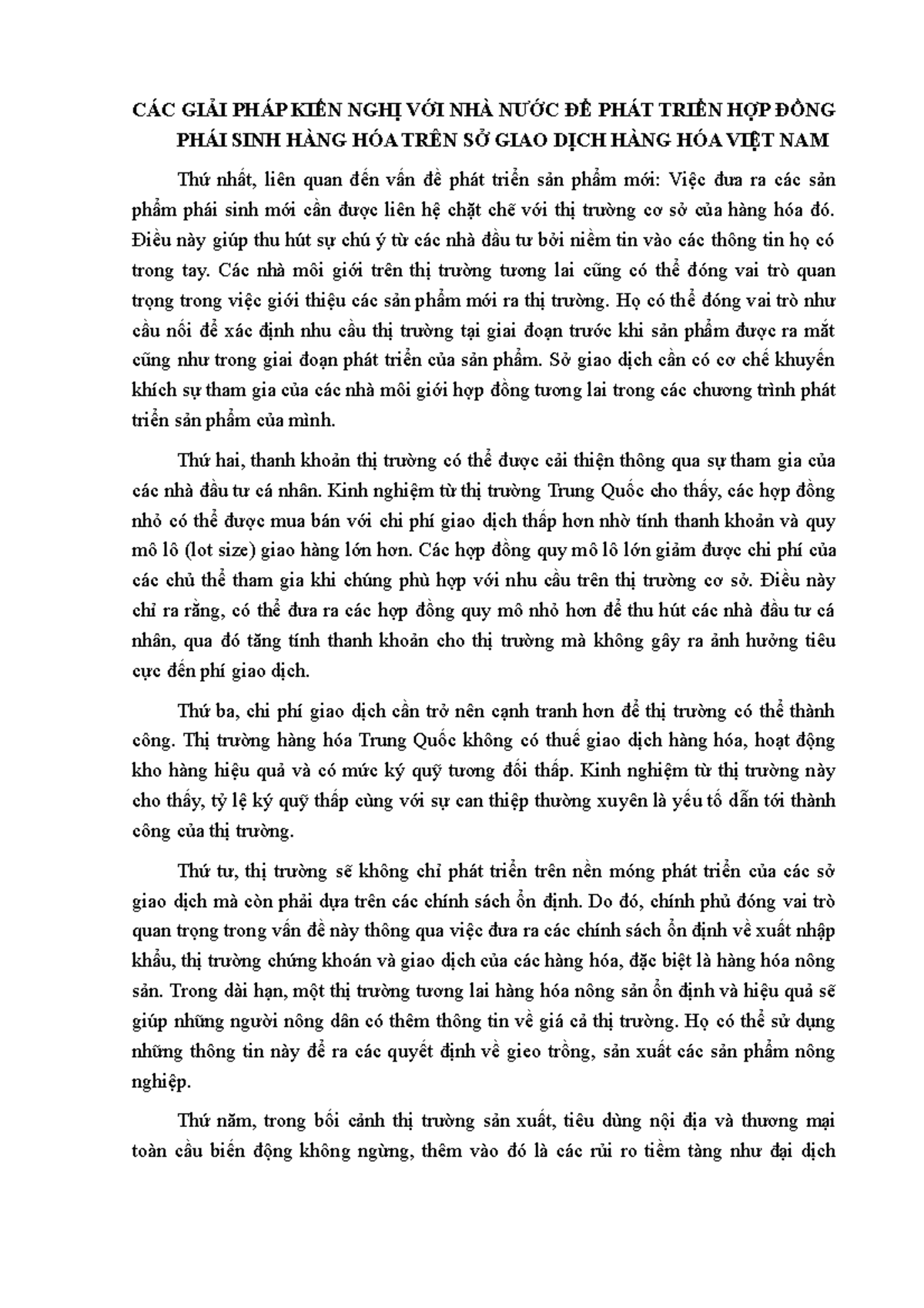 A36278 Vu Tien Dat QTRR Giaiphap - CÁC GIẢI PHÁP KIẾN NGHỊ VỚI NHÀ NƯỚC ...