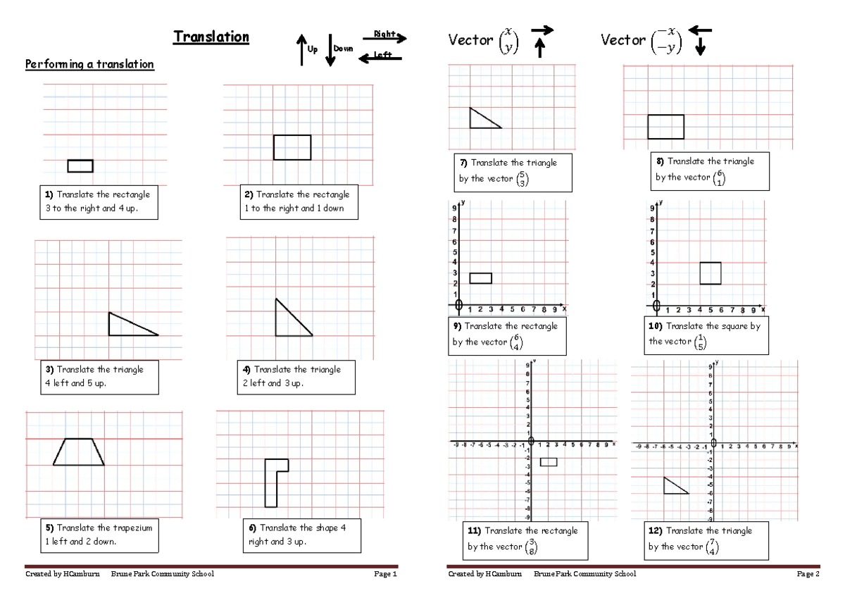 Translation - Revision - Created by HCamburn Brune Park Community ...