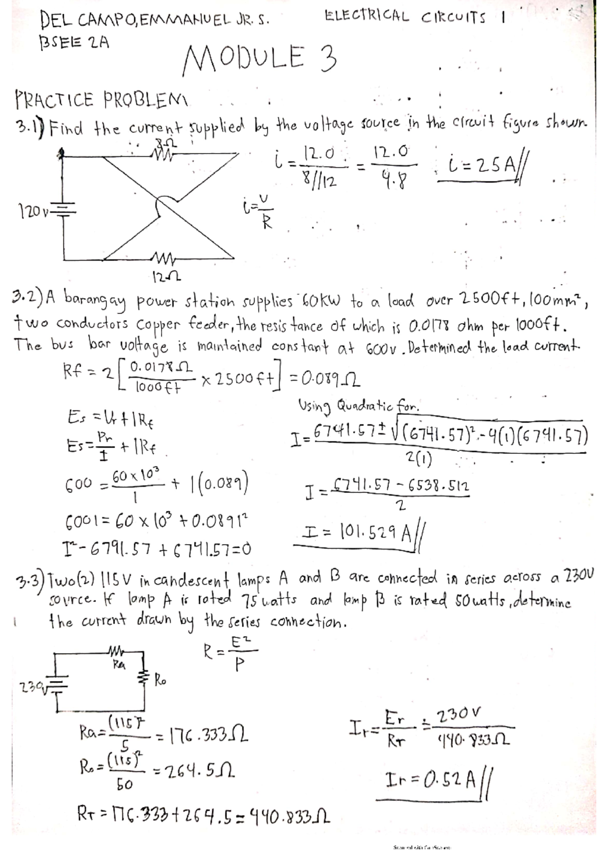 Module No. 3 - ELECTRICAL CIRCUIT 1 - Electrical Engineering - NVSU ...