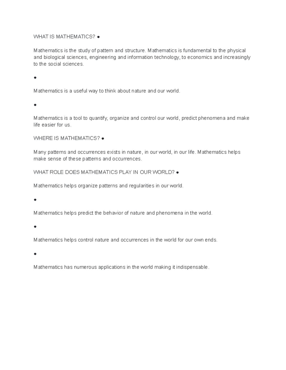 Gec 2 - Mathematics in the Modern World MATH-131- Lesson - WHAT IS ...