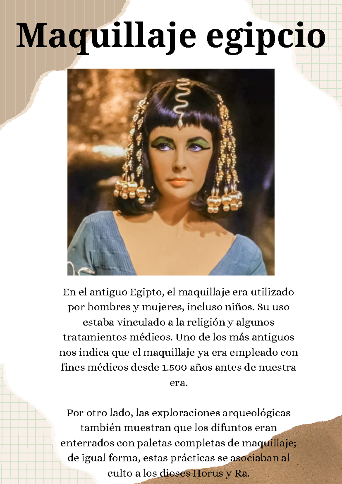 Maquillaje egipcio - es una de las mejores historiass - Maquillaje ...