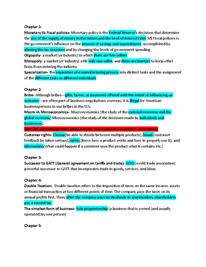 Chapter 6 - Homework assignment - BUSN 101-01: Chapter 6 Explain the ...