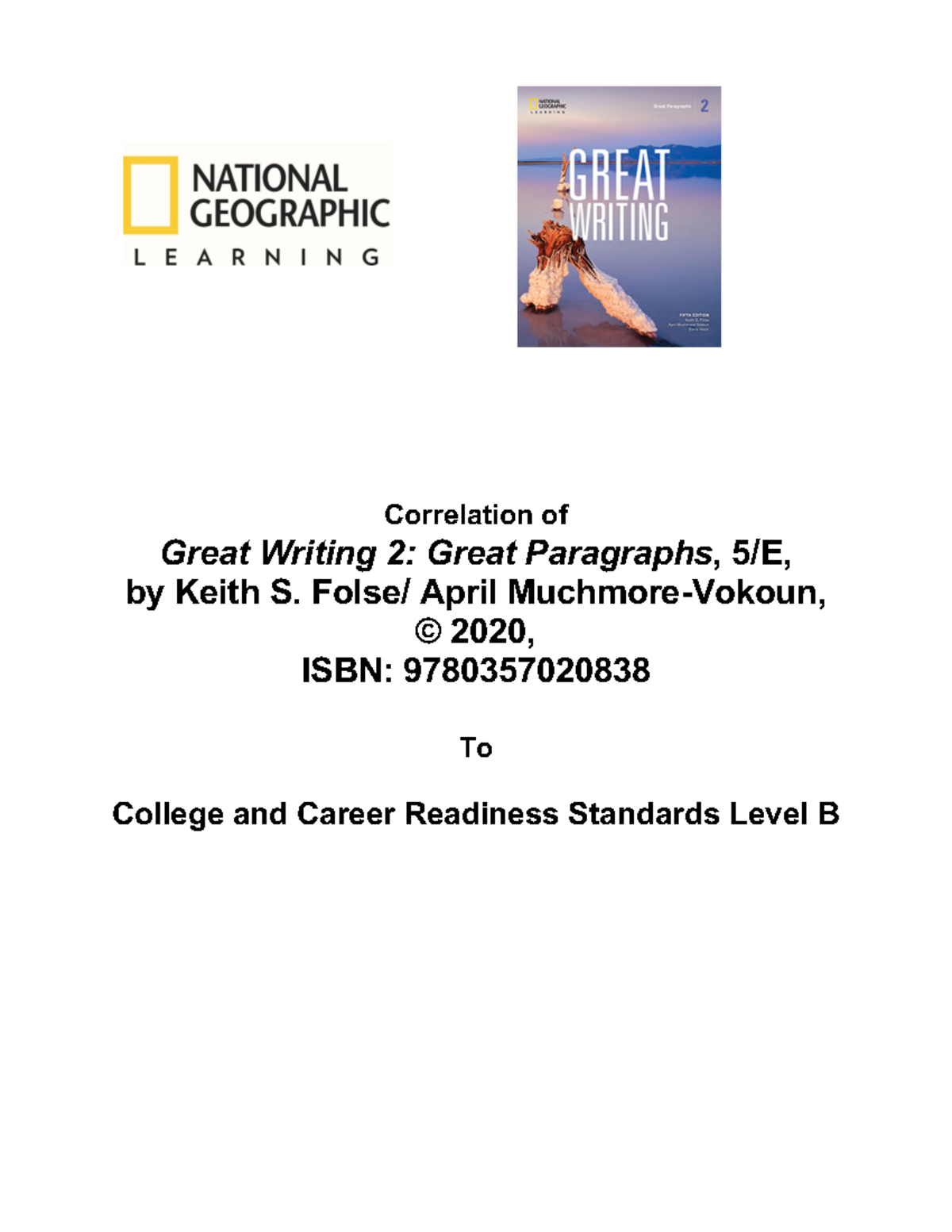 Gw2-ccrsb-light - Summary Great Writing 3 - Correlation of Great ...