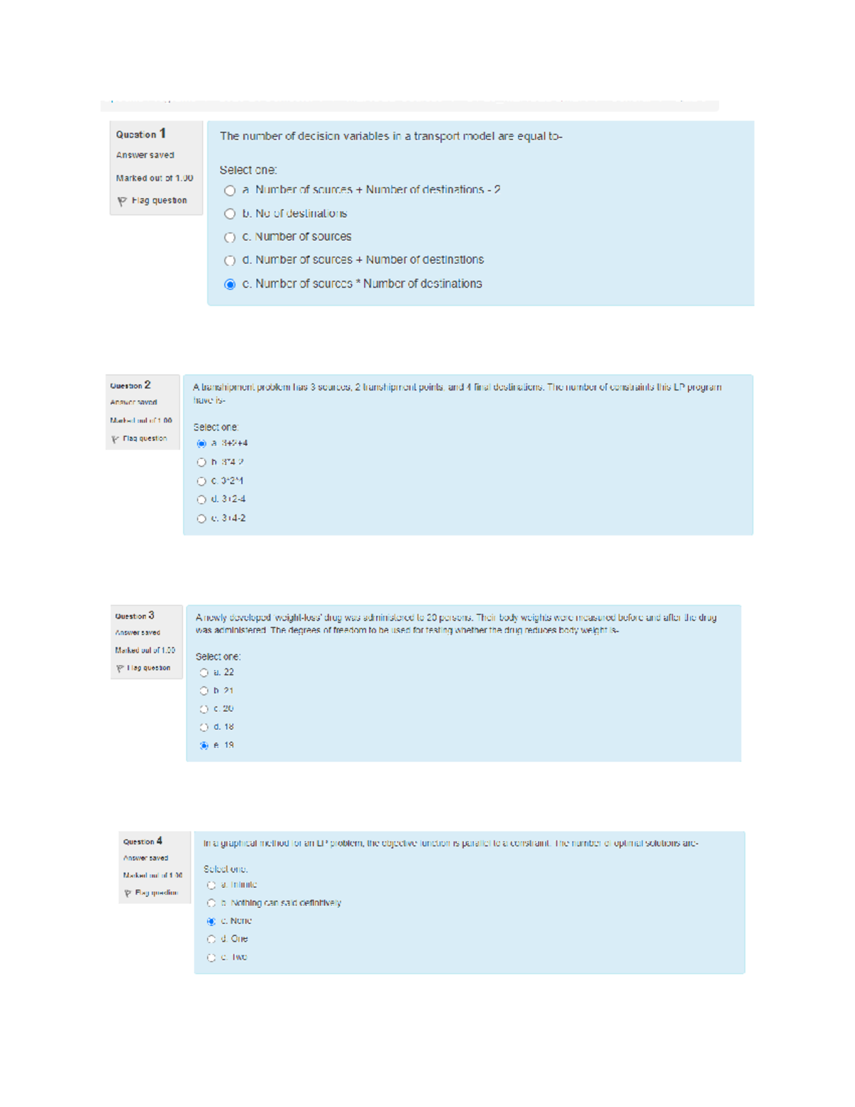 QM Quiz 3 Solution - quiz - Quantitative Methods - Studocu