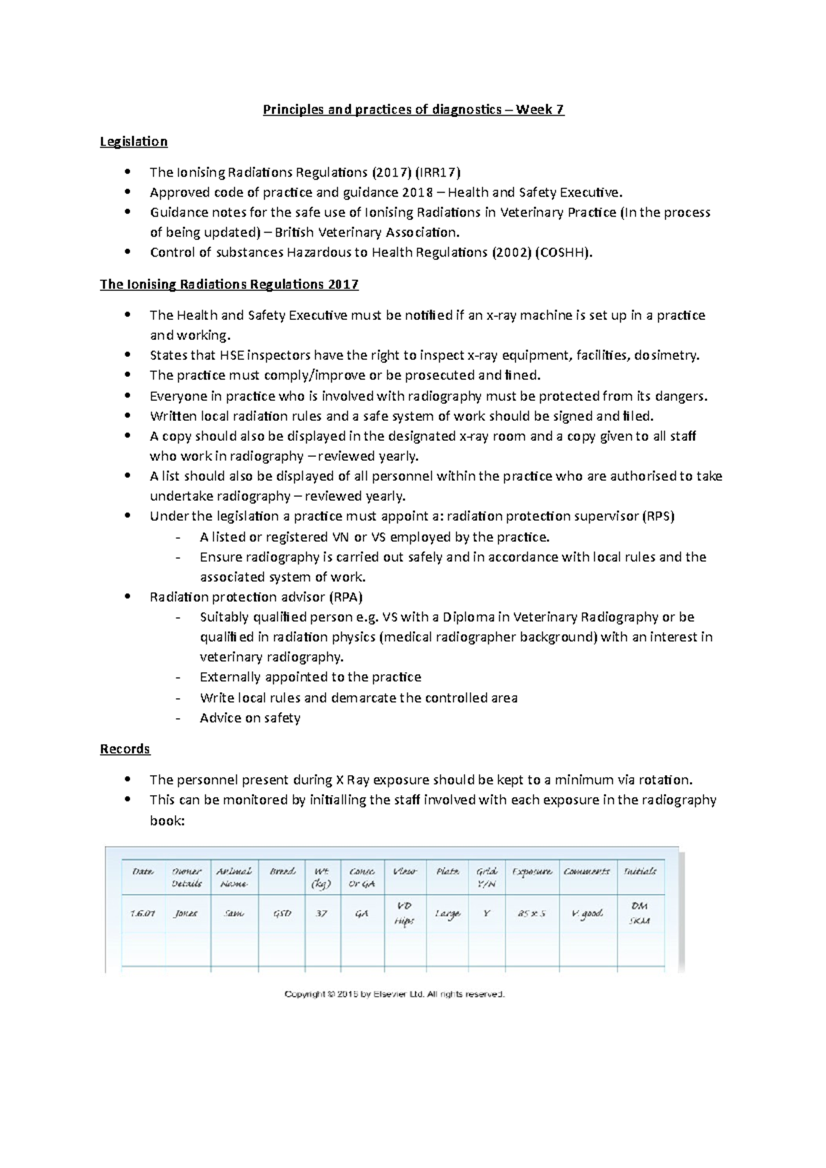 Radiology notes - Principles and practices of diagnostics – Week 7 ...