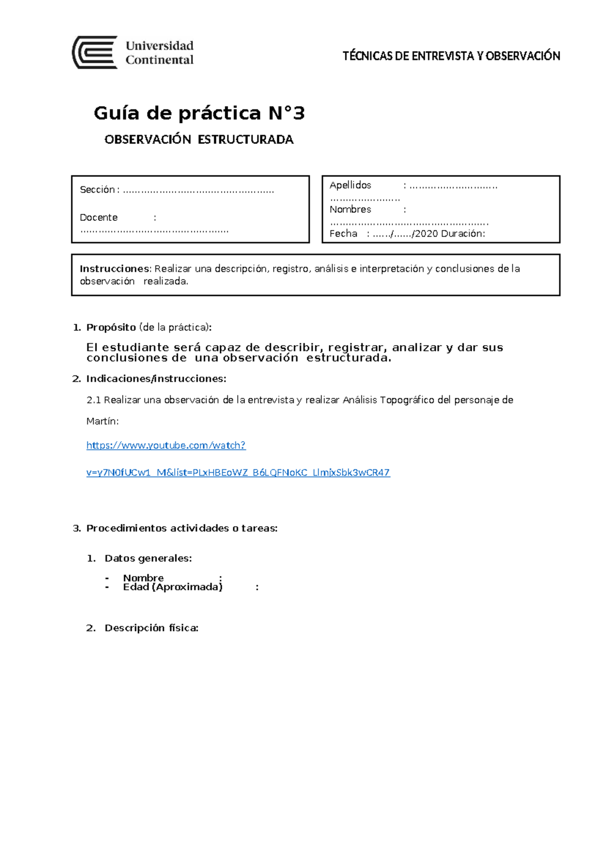 GUIA Practica 03 - Resumen Procesos Cognitivos 2: Superiores - TÉCNICAS DE ENTREVISTA Y ...