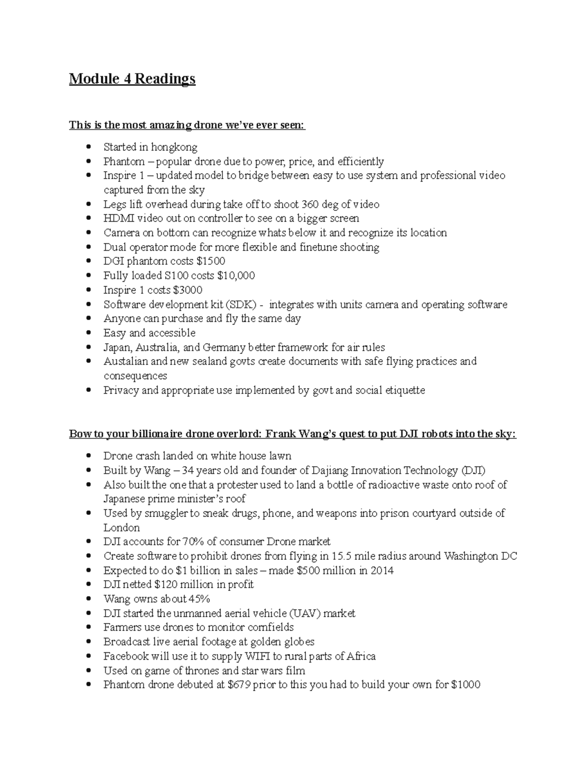 Module 4 Readings - Leczinsky - Module 4 Readings This is the most ...