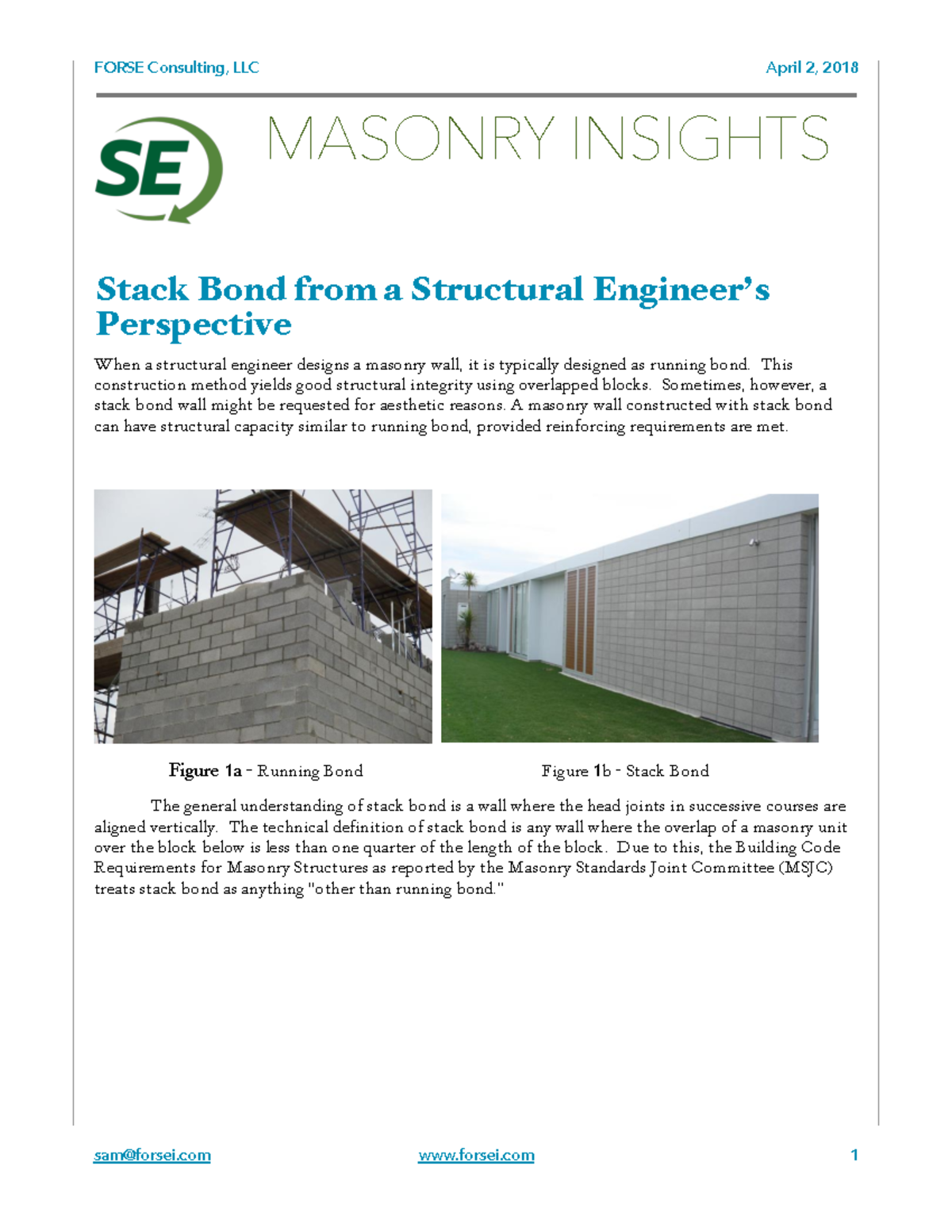 Masonry-Insights-Stack-Bond MAC - FORSE Consulting, LLC April 2, 2018 ...