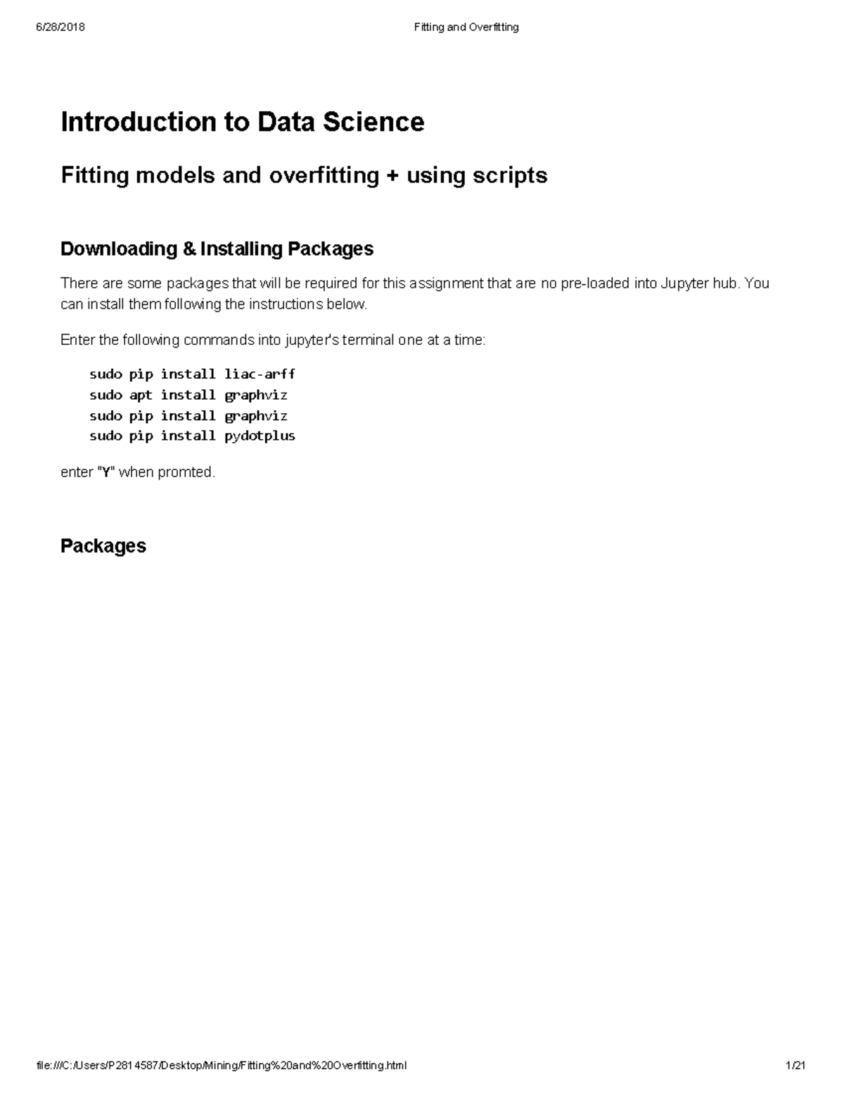 Fitting and Overfitting - Introduction to Data Science Fitting models ...