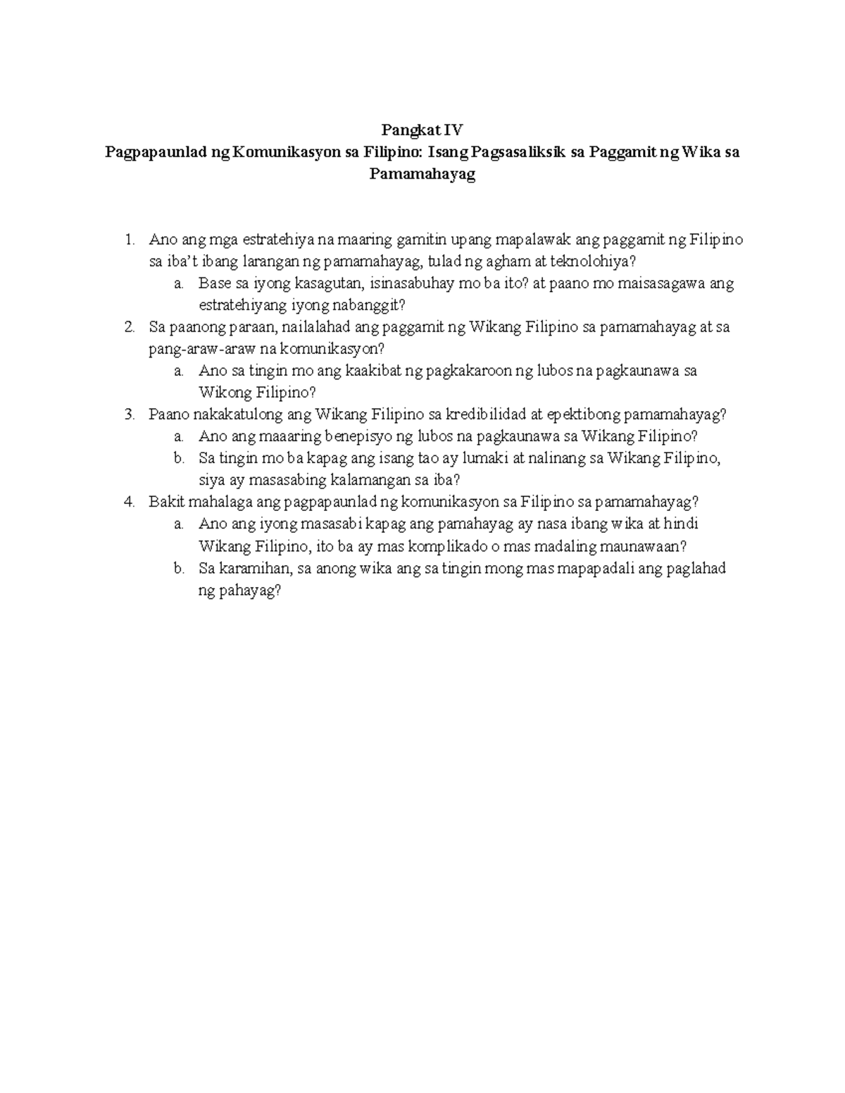 Copy%20of%20questionnaire%20(draft) - Pangkat IV Pagpapaunlad ng ...