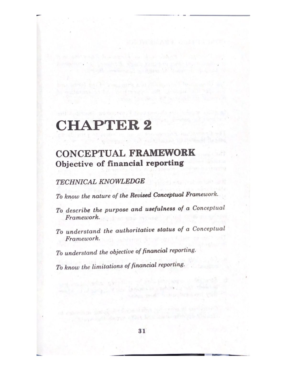 Chapter-2 Conceptual framework - CHAPTER 2 CONCEPTUAL FRAMEWORK Objective of financial reporting ...