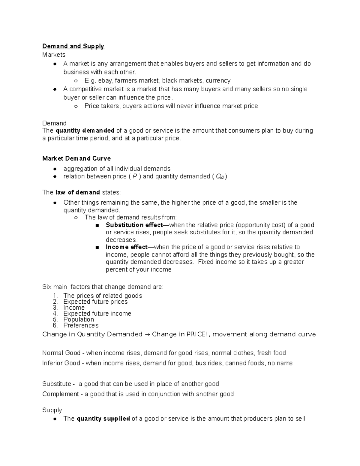 Chapter 3 - lecture notes from in person class and the textbook ...