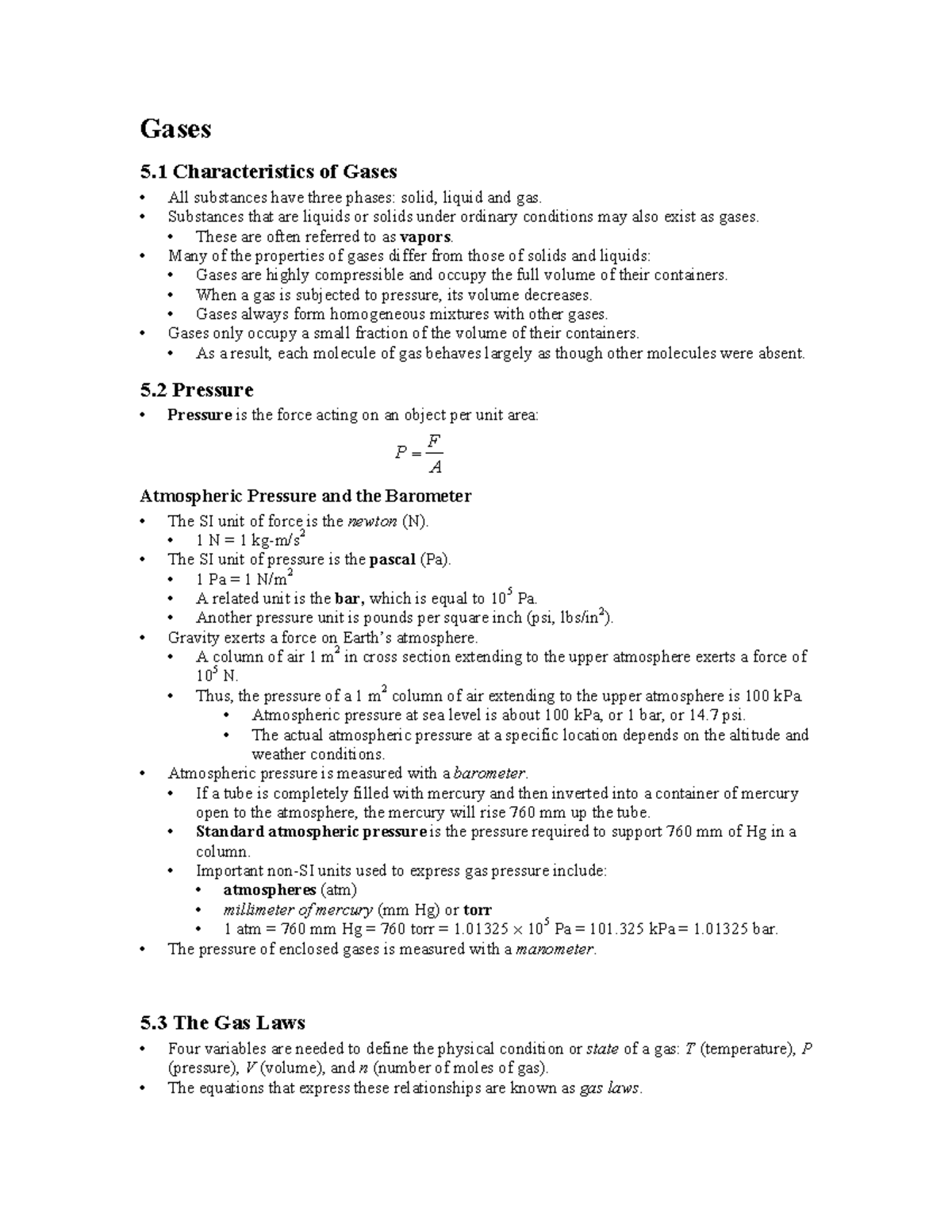 Chem200-exam2-guide - CHEM 200 practice exam 2 with key - Gases 5 ...