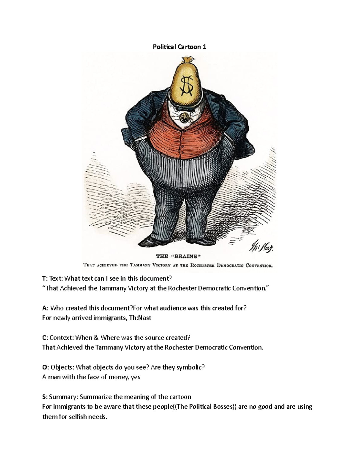 Copy of CRM 1.6 Political Machine Political Cartoons - Political ...