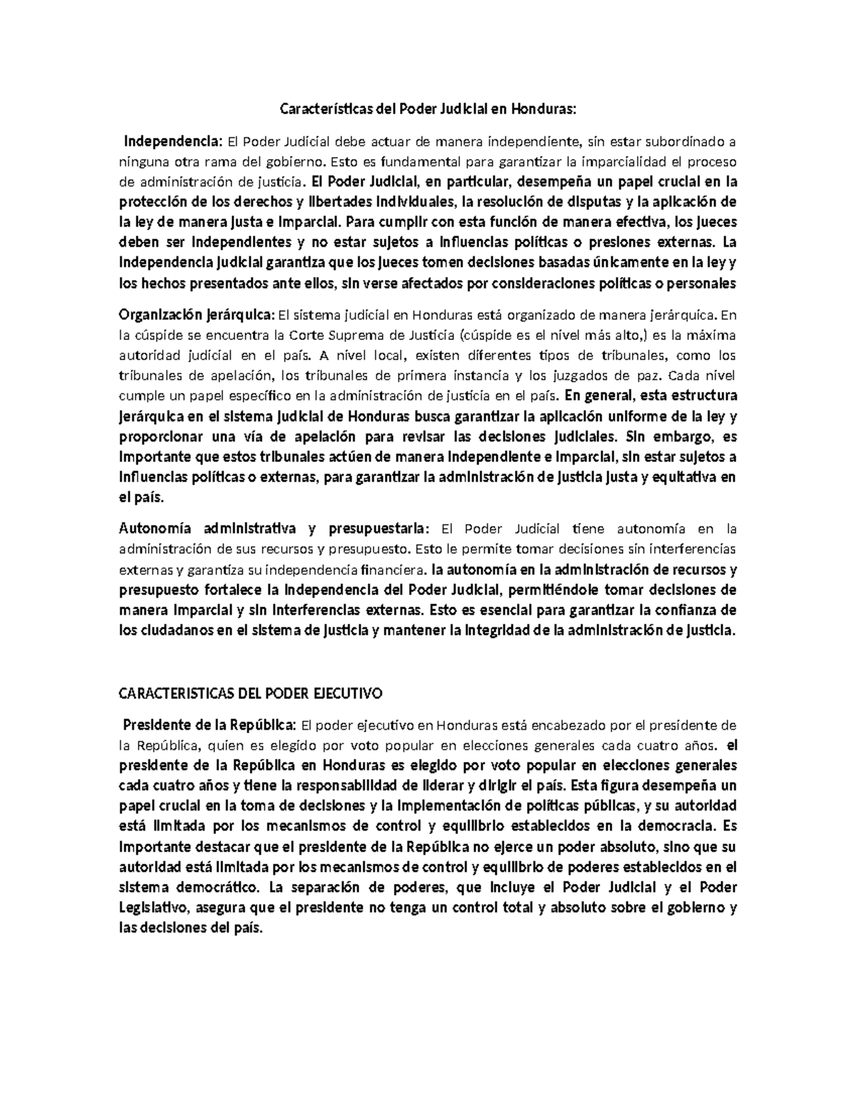 Explicasiones - explicacion - Características del Poder Judicial en ...