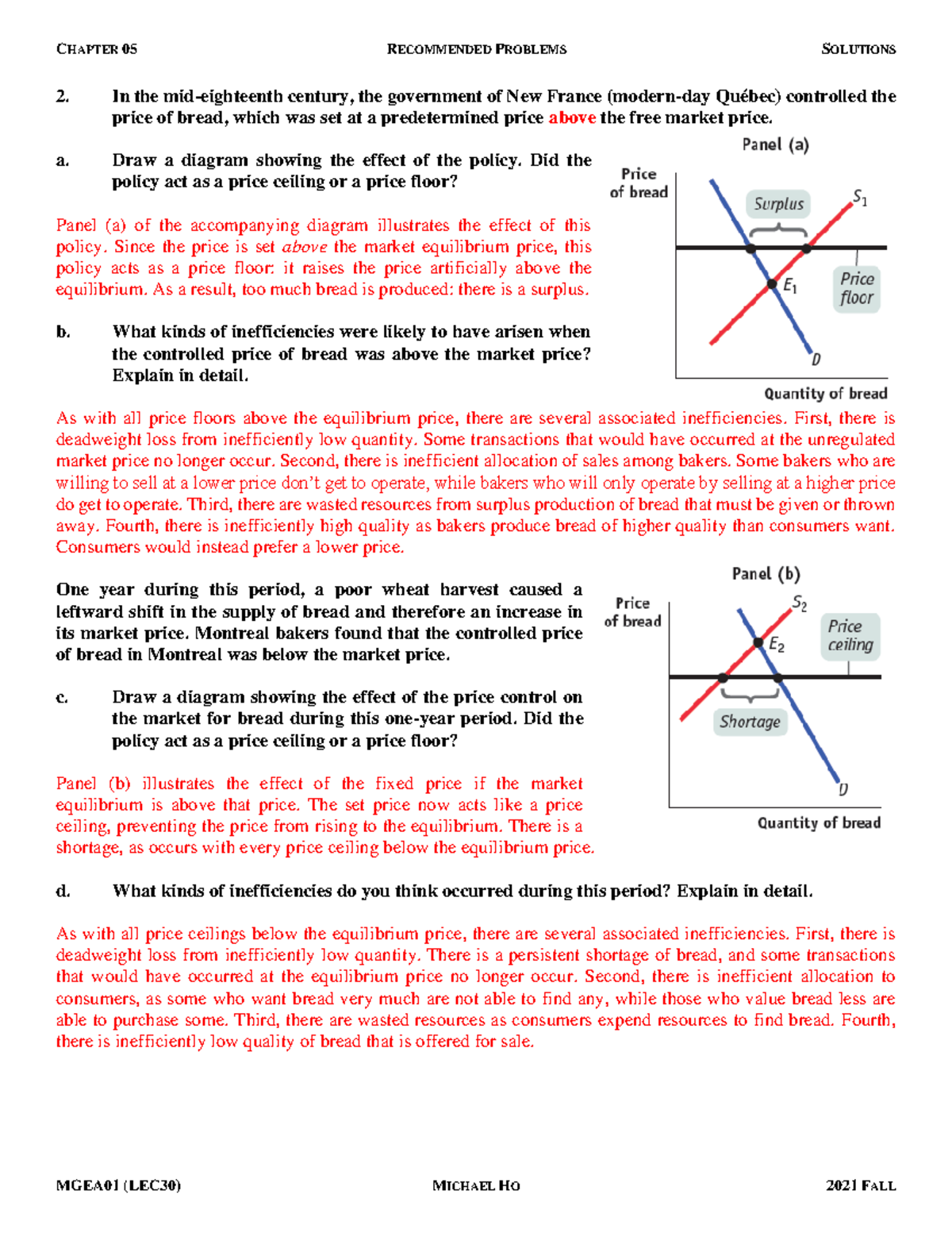Chapter 05 Recommended Problems Solutions Chapter 05 Recommended Problems Solutions Mgea01 