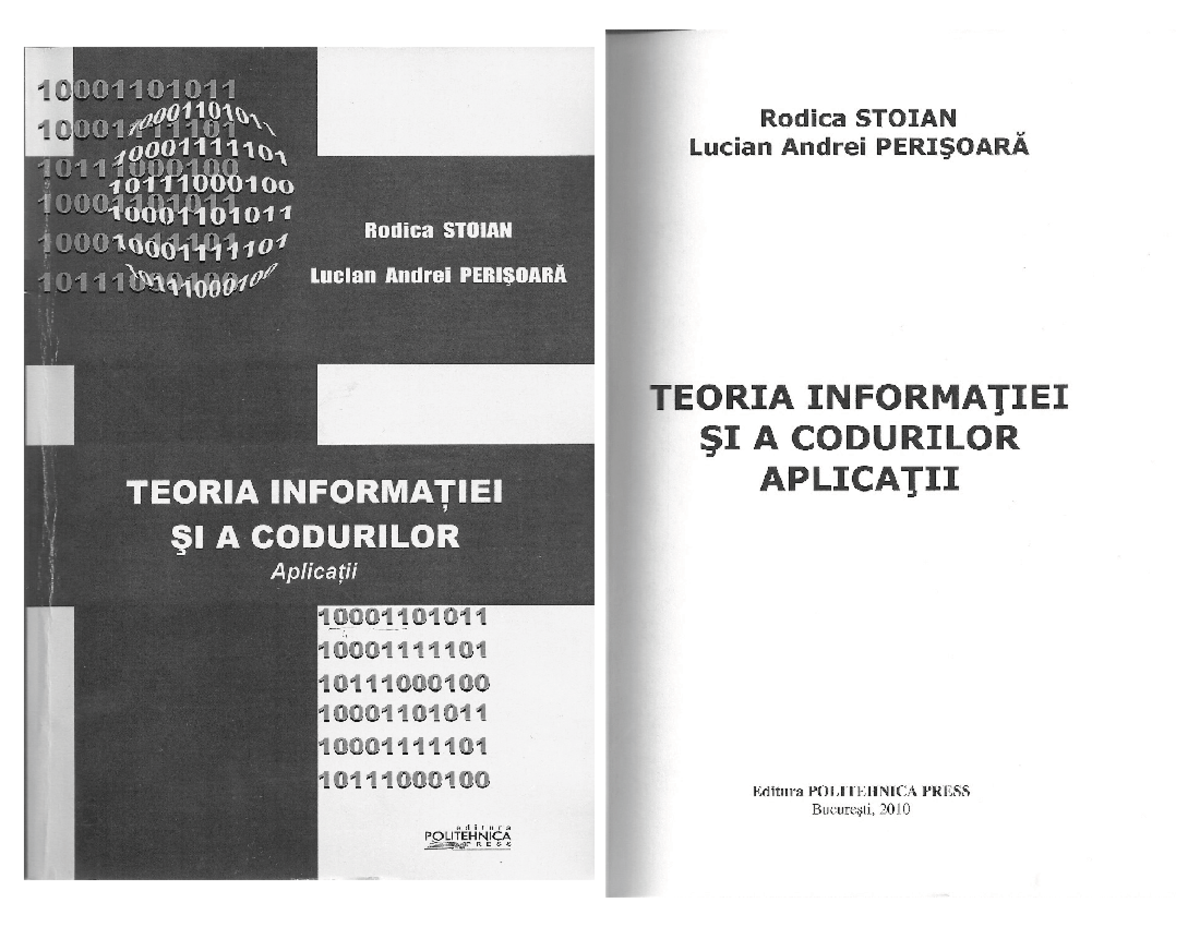 Tti culegere it contains tti information and resolve exercises - Teoria ...