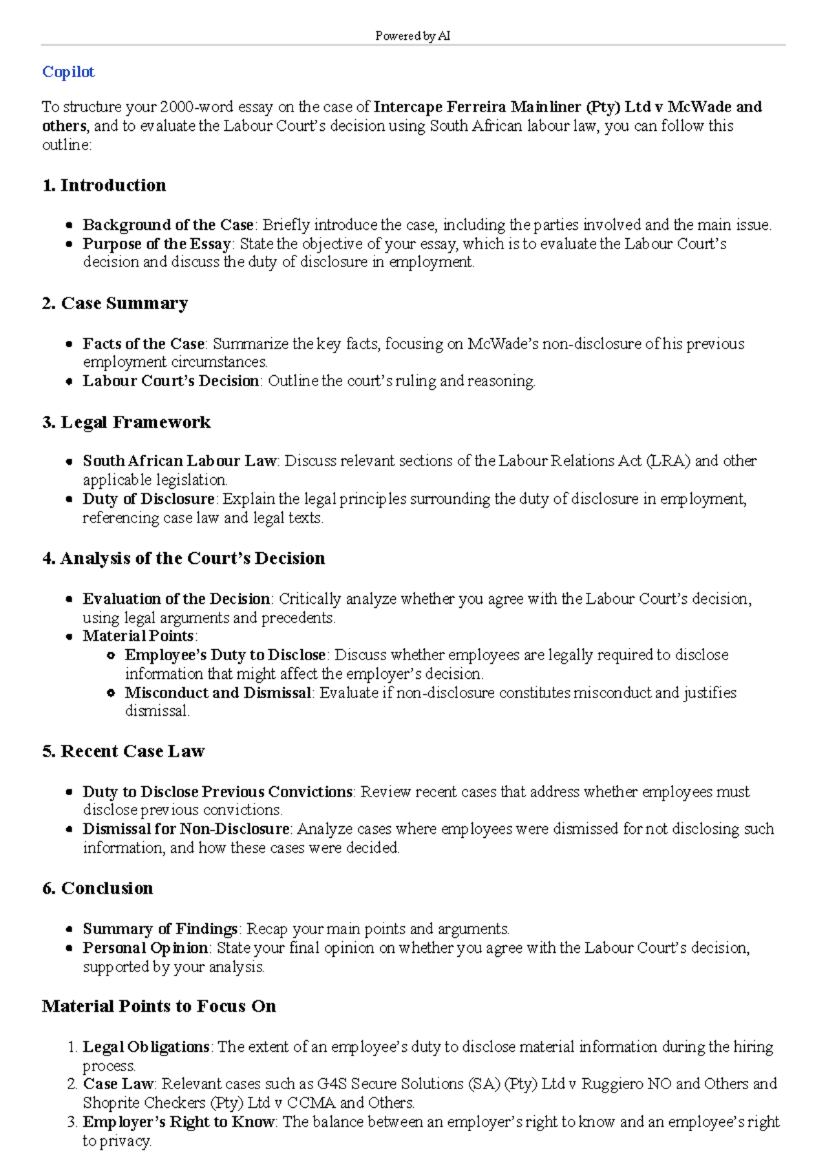 Answer structure research assignments - Powered by AI Copilot To structure your 2000-word essay ...