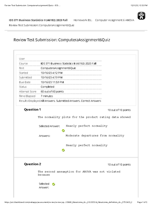 Content - This is the answer for the regression lecture 4 and 5 quiz ...