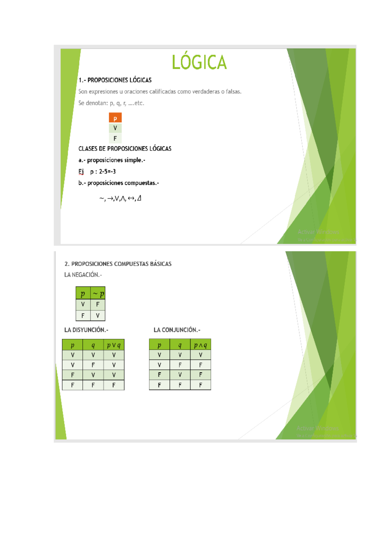Logica proposicional - Resumen MATEMÁTICA BÁSICA I - Studocu