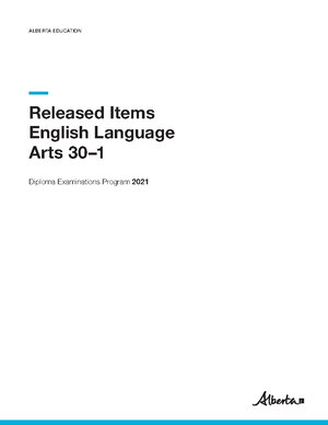 Edc ela9 pat released items 2018 - Grade 9 Released 2018 Alberta ...