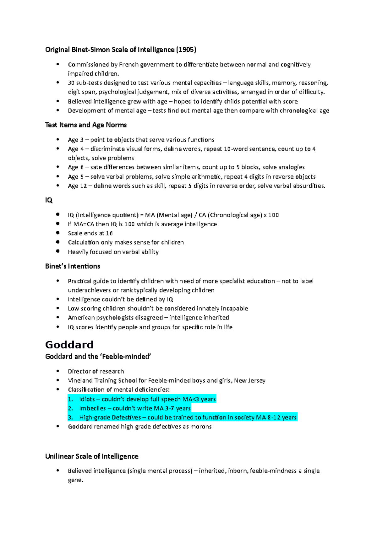 Idiot Intelligence Quotient Scale