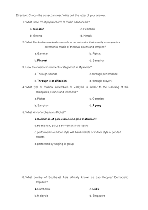 Pagsusulit sa Panghalip Pamatlig 1 - Pangalan: Petsa: Baitang: Pagpili ...