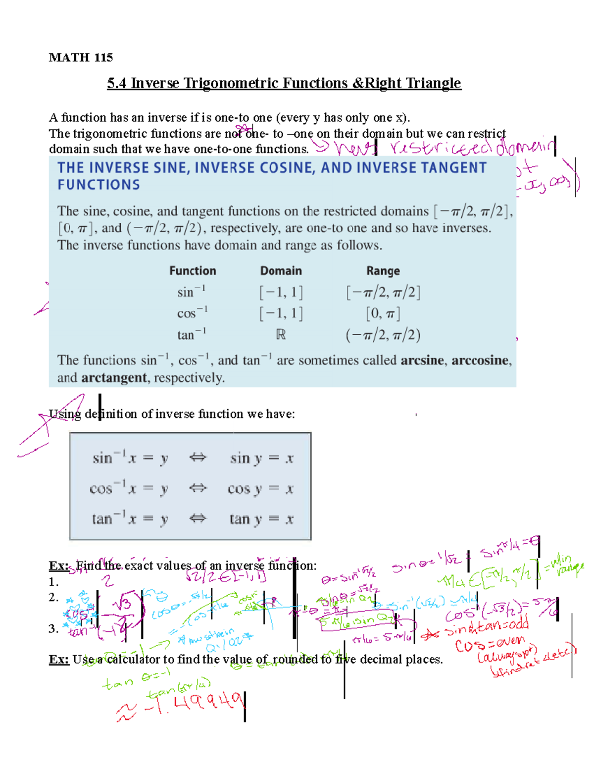 5.4 Inverse Trig Functions and Right Triangles - Deprecated API usage: The SVG back-end is no ...