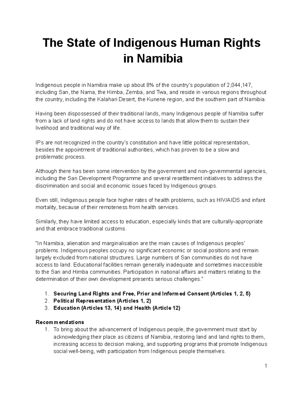 Namibia IPs - iNDIEGINOUE PEOPLEKS RIGHTS - The State of Indigenous ...
