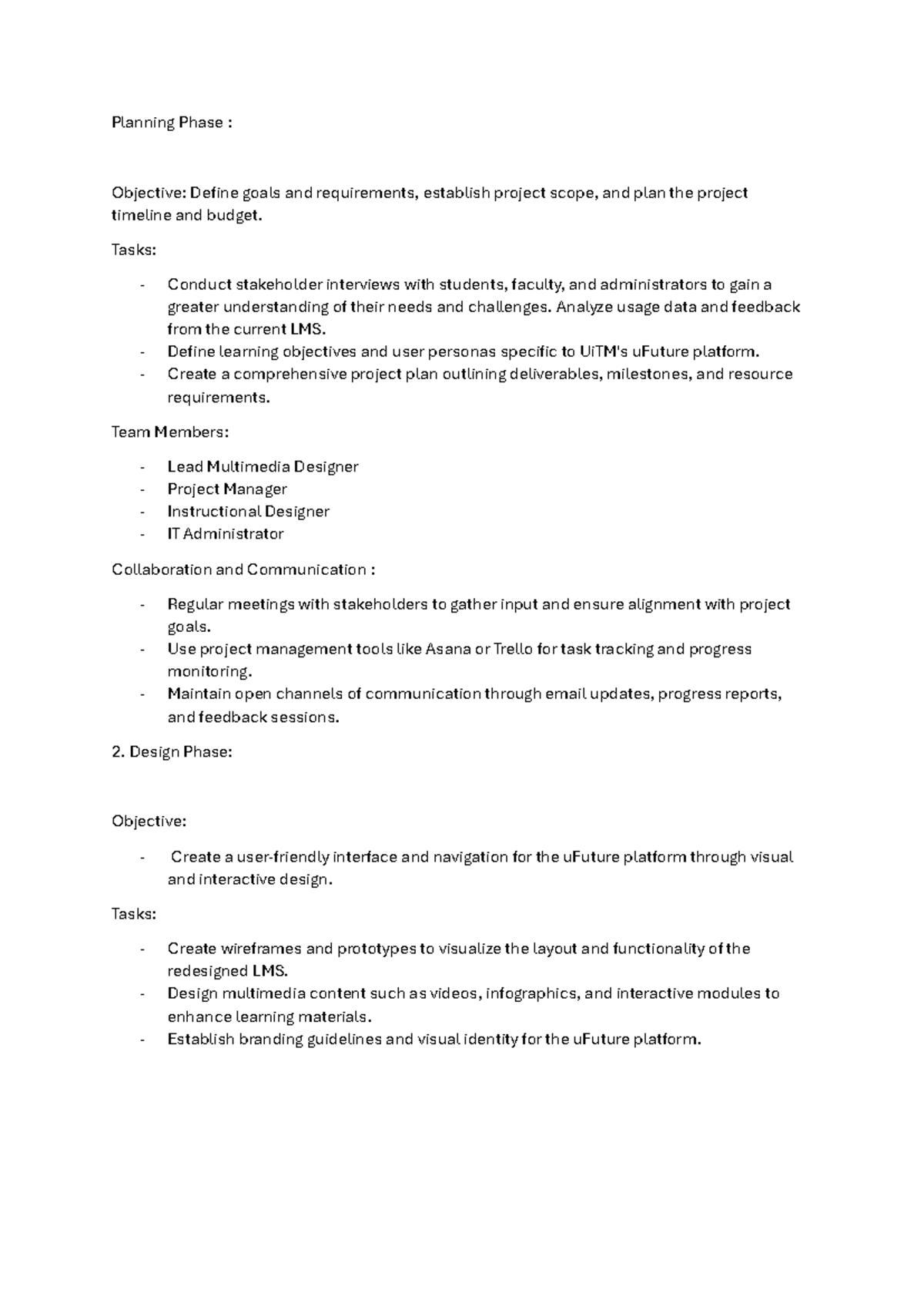 TASK 3 - Planning Phase : Objective: Define goals and requirements ...