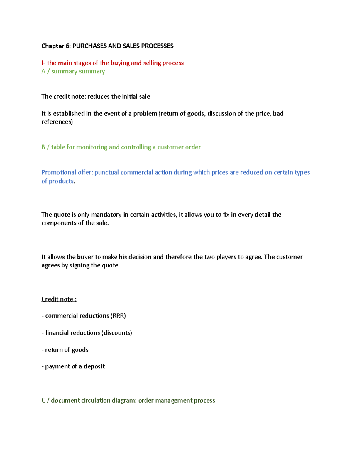 Chapter 6: PURCHASES AND SALES PROCESSES - Chapter 6: PURCHASES AND ...