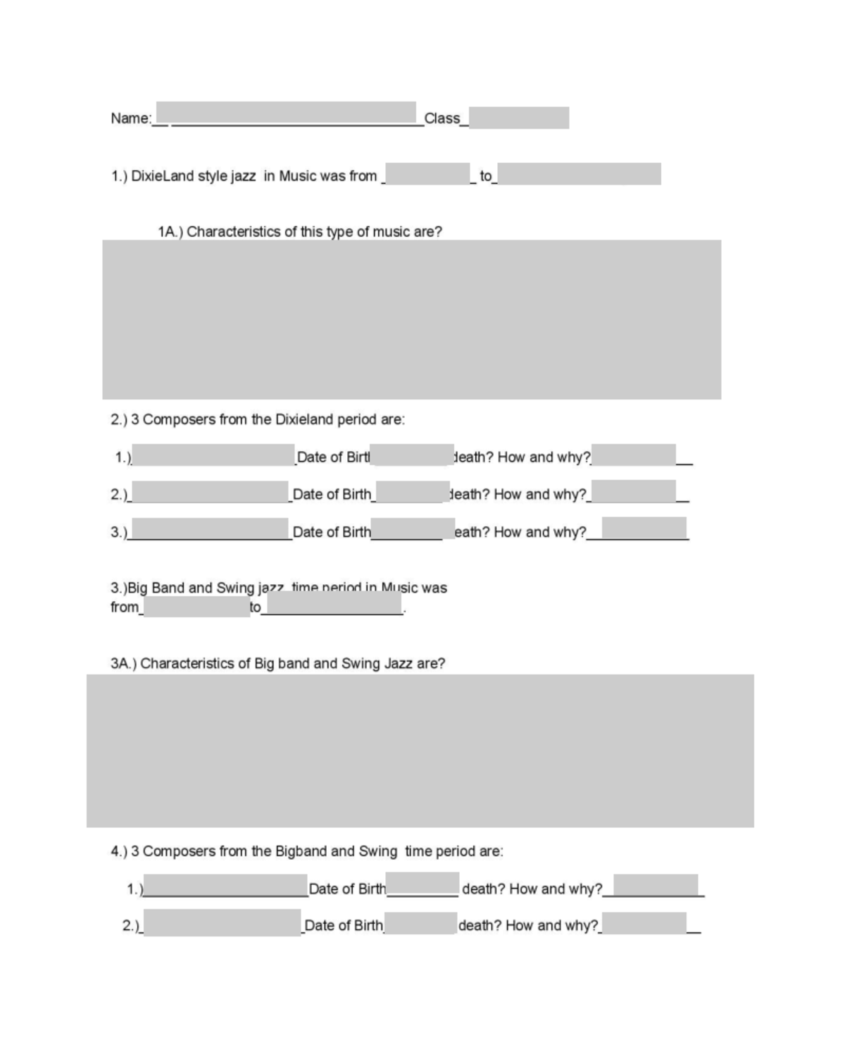 Darius Mosely - jazz scavenger hunt - Studocu